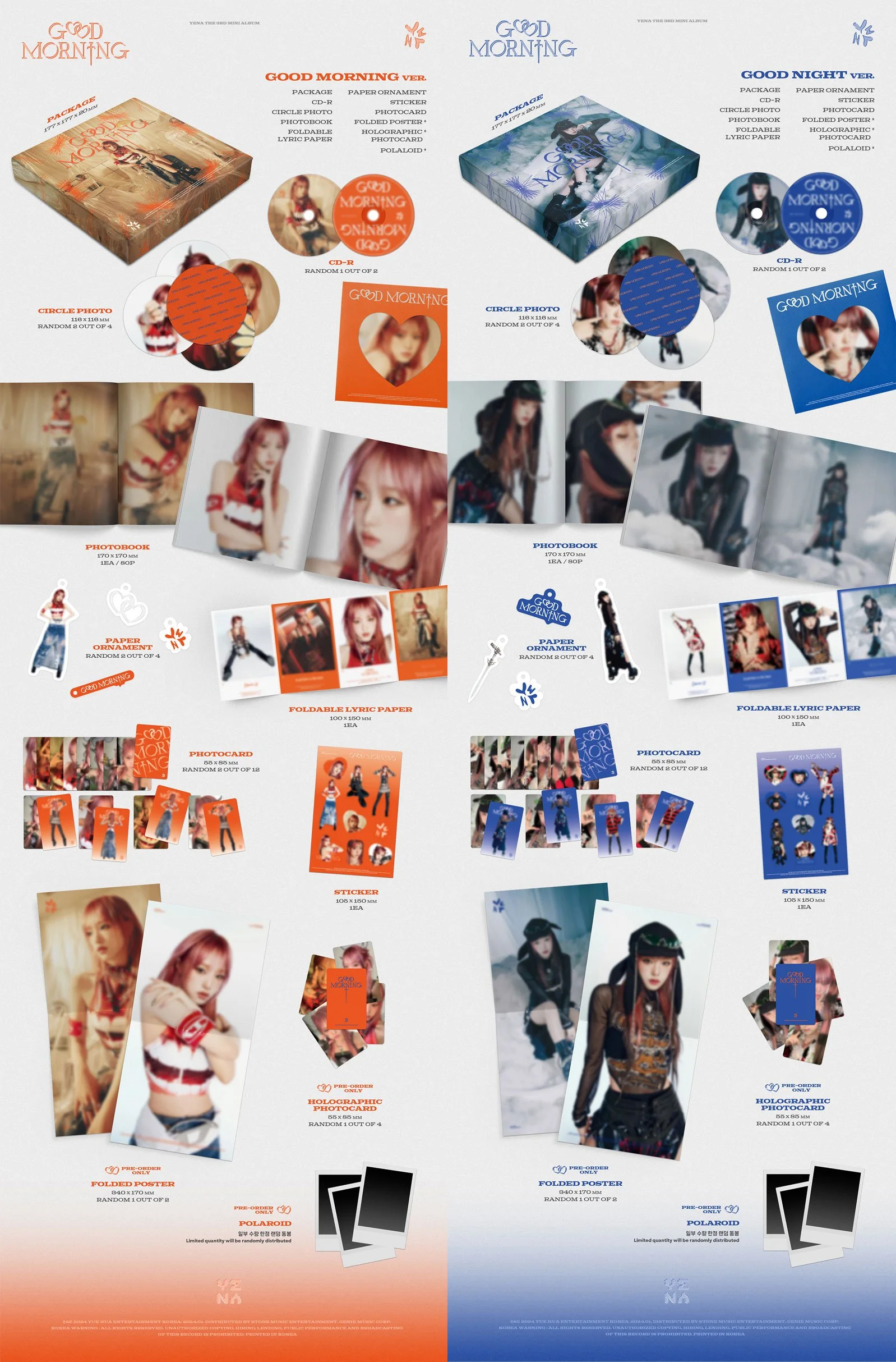 Official preorder YENA - 3RD MINI ALBUM Good Morning — Dumber Studios