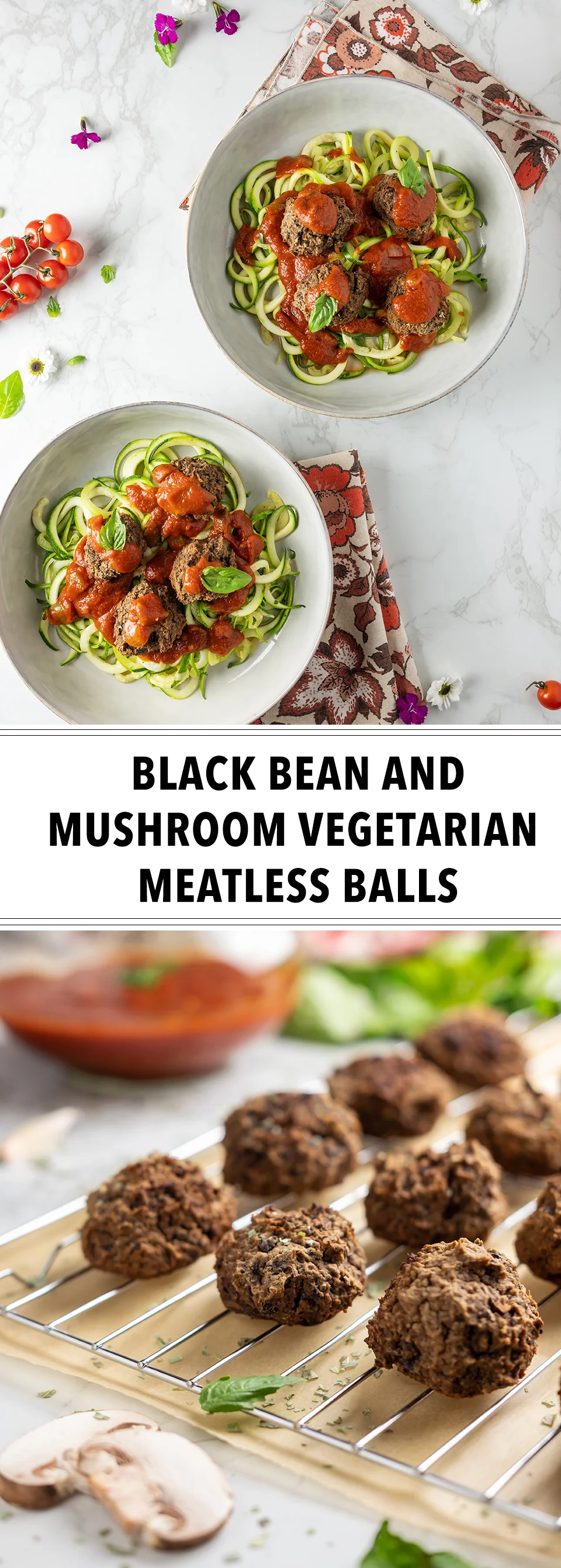 Black Bean and Mushroom Vegetarian Meatless Balls — Jodi Loves