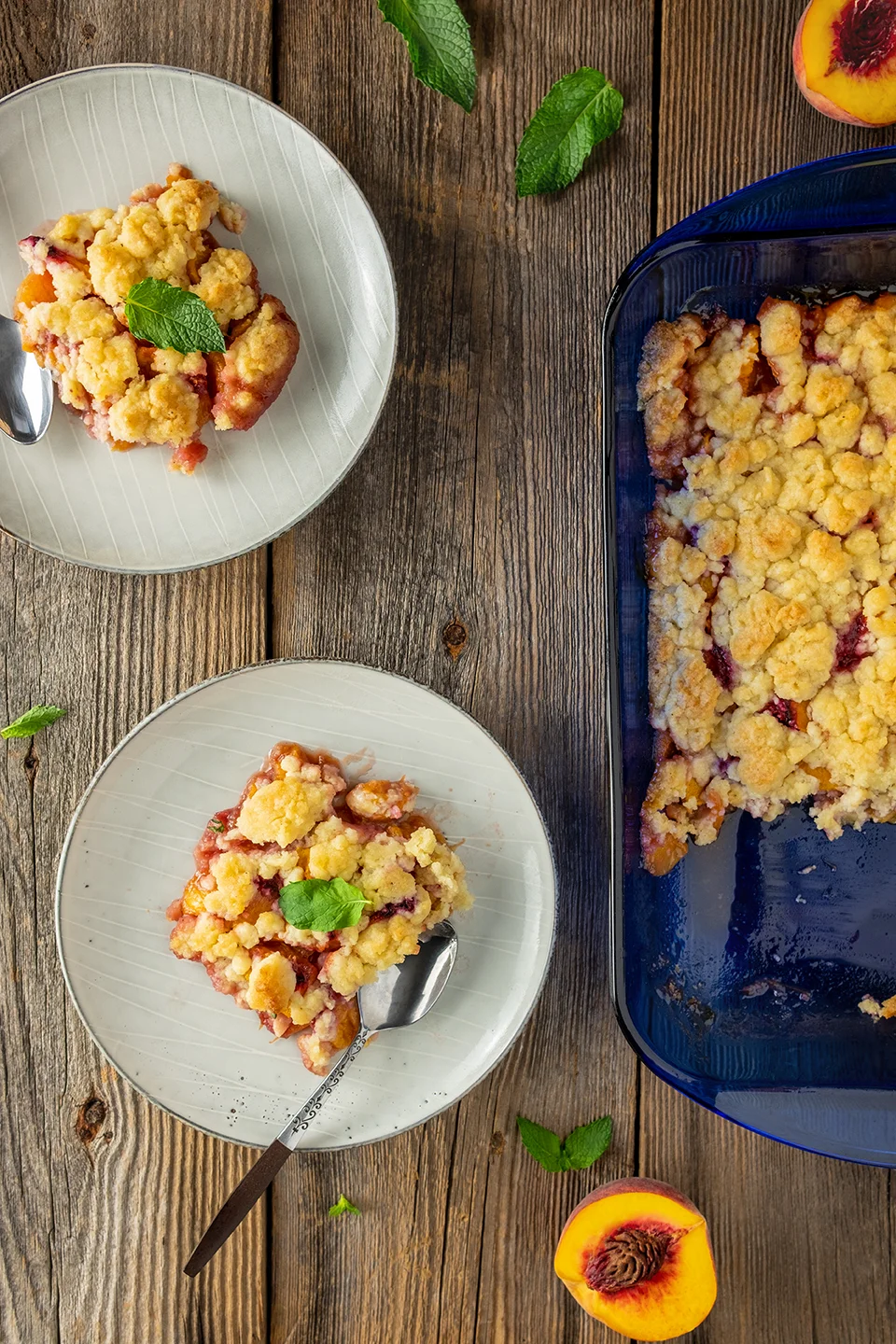 Classic Peach Crisp from Pennsylvania Grange Cookbook 1972 — Jodi Loves