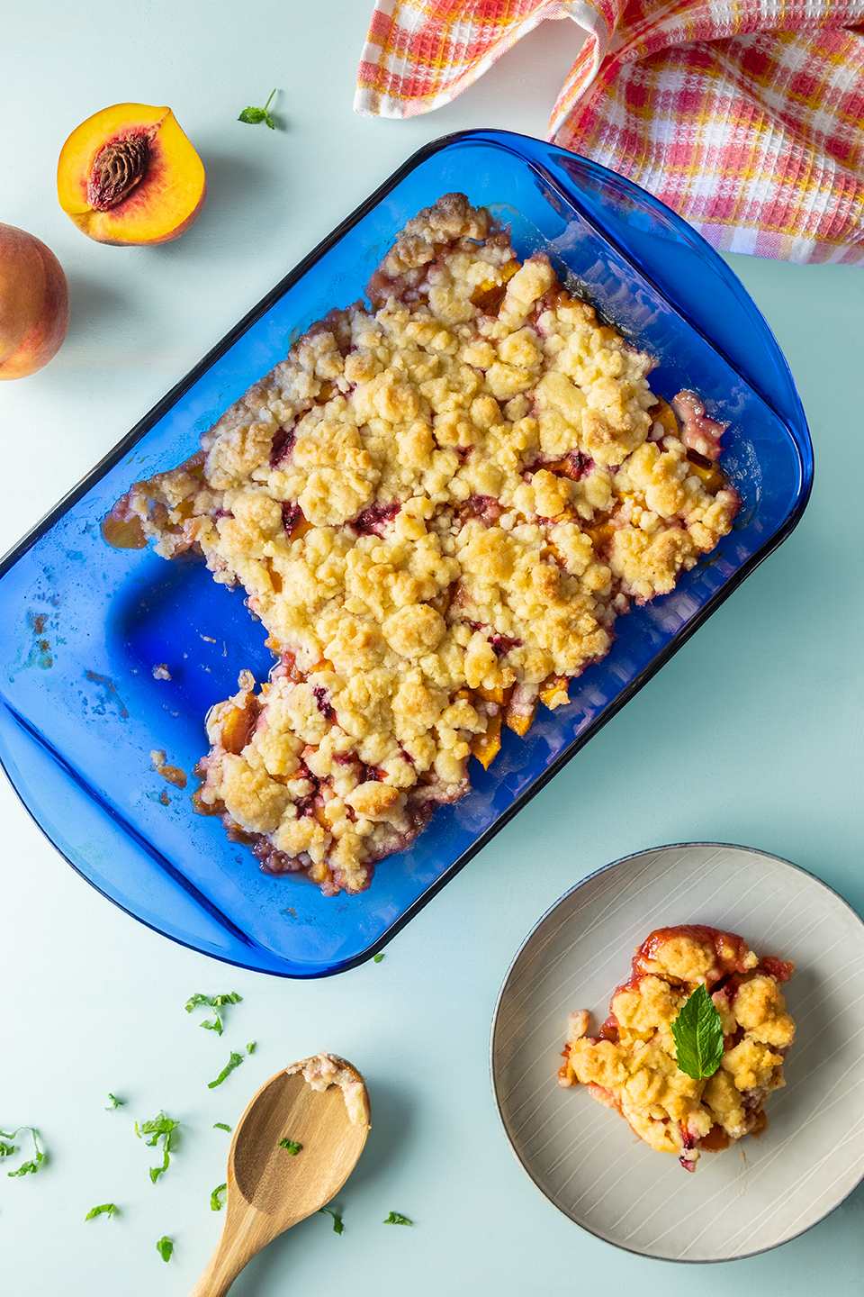 Classic Peach Crisp from Pennsylvania Grange Cookbook 1972 — Jodi Loves