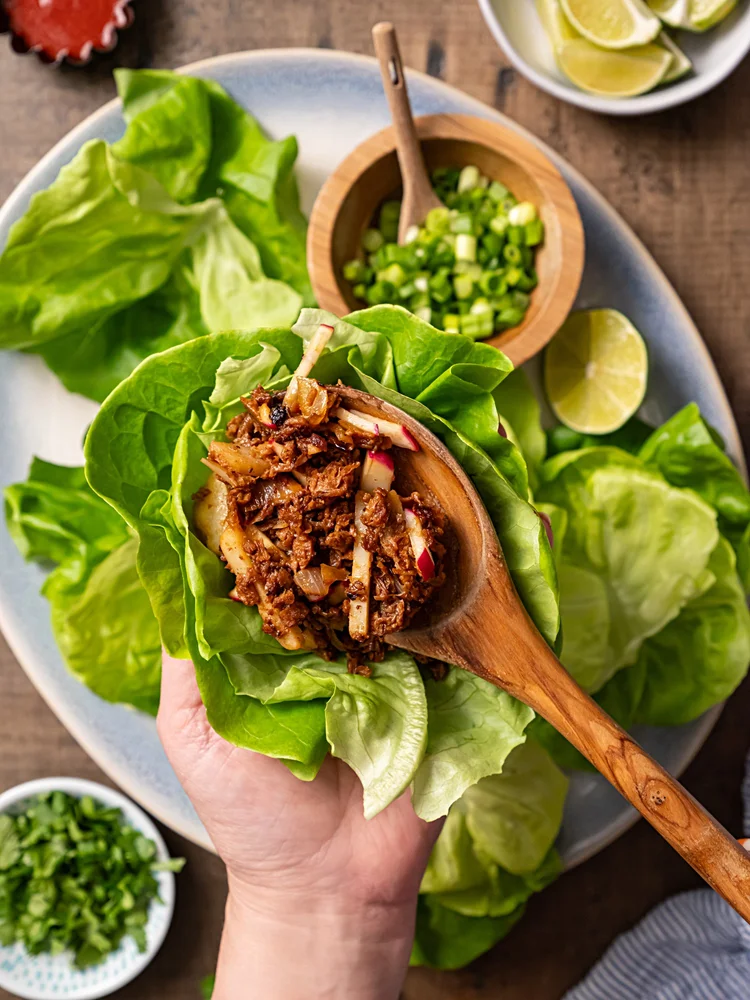 Vegetarian Lettuce Wraps — Jodi Loves