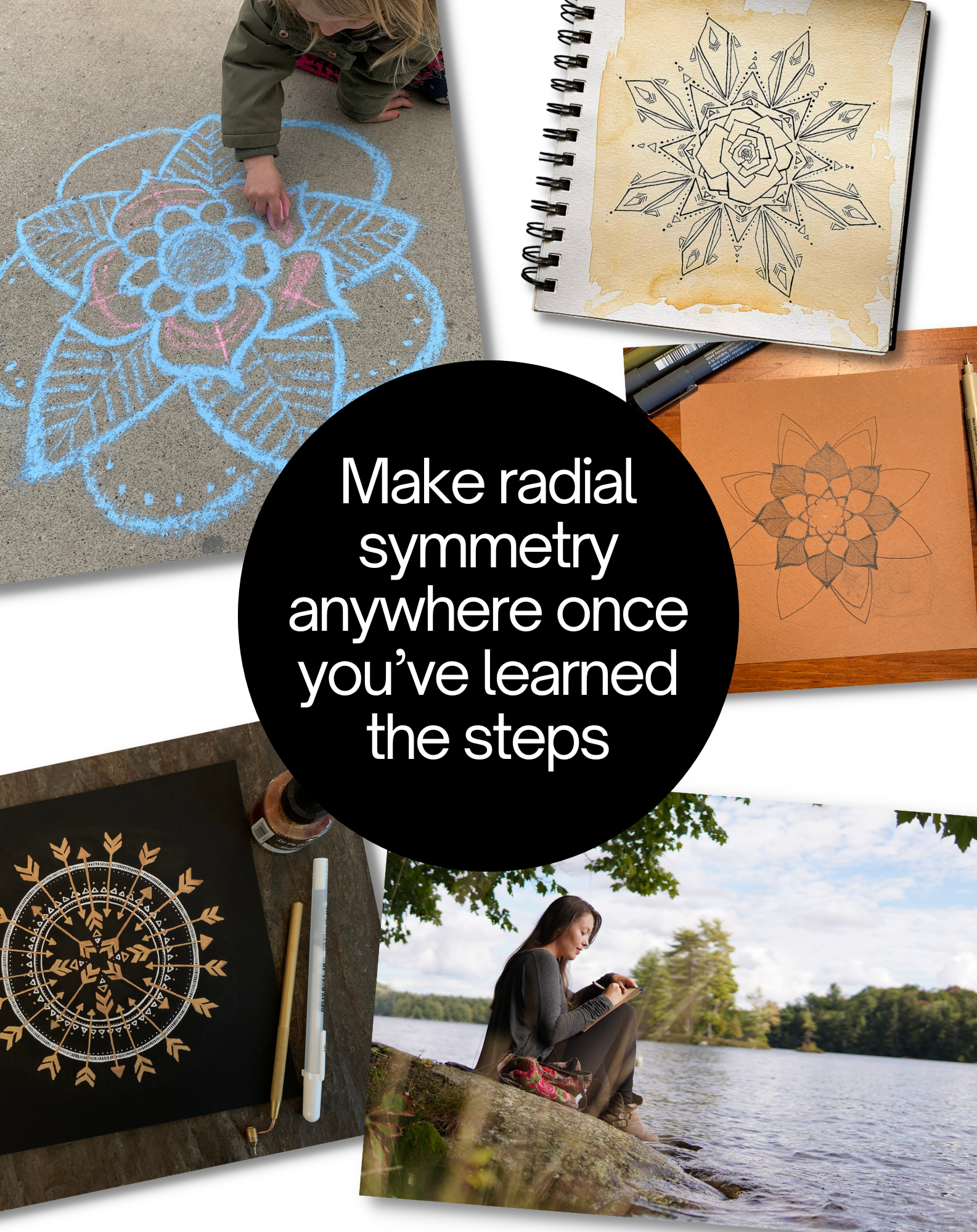 A Radial Symmetry Guide and Colouring Book — Wood Burn Corner