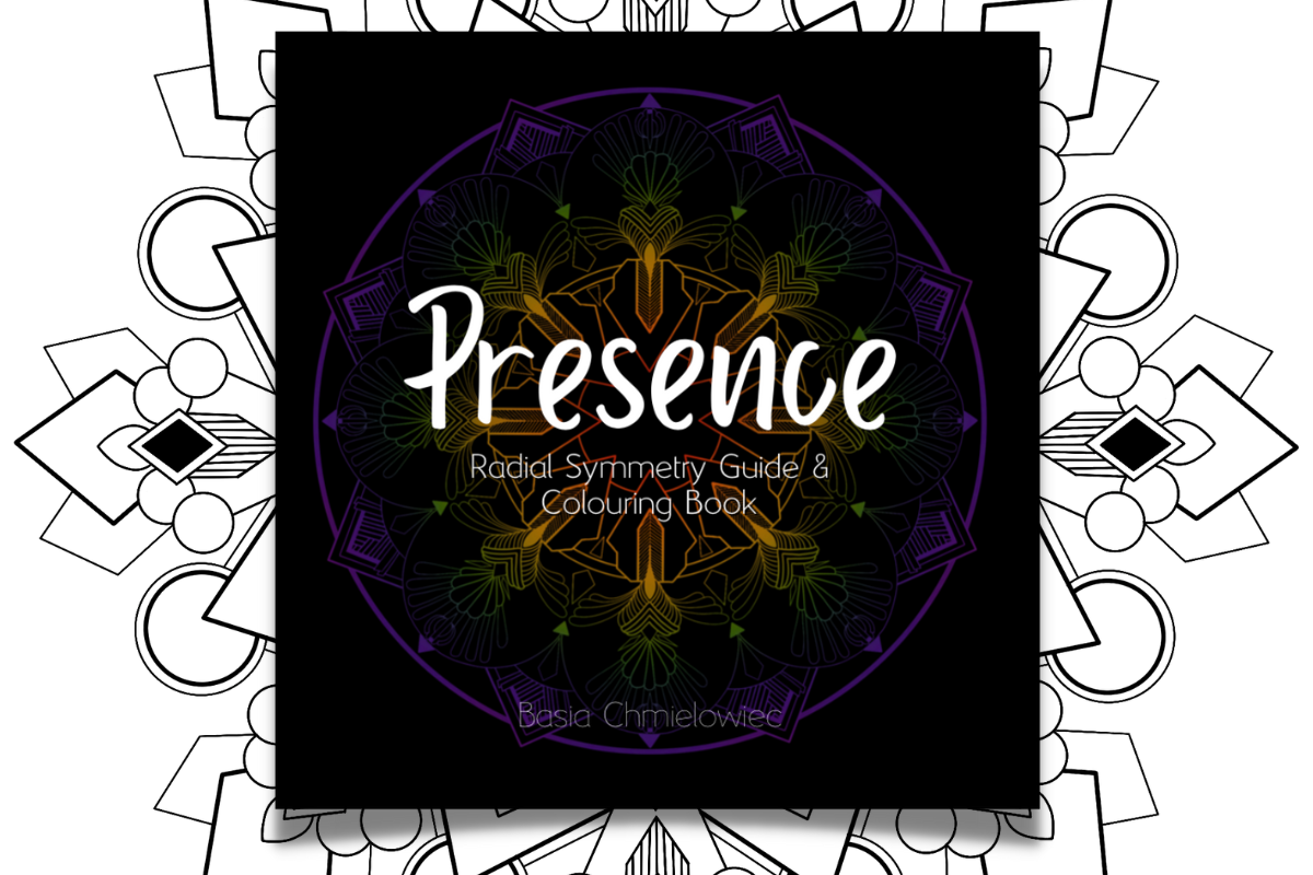 Presence, Radial Symmetry Guide & Colouring Book — Wood Burn Corner