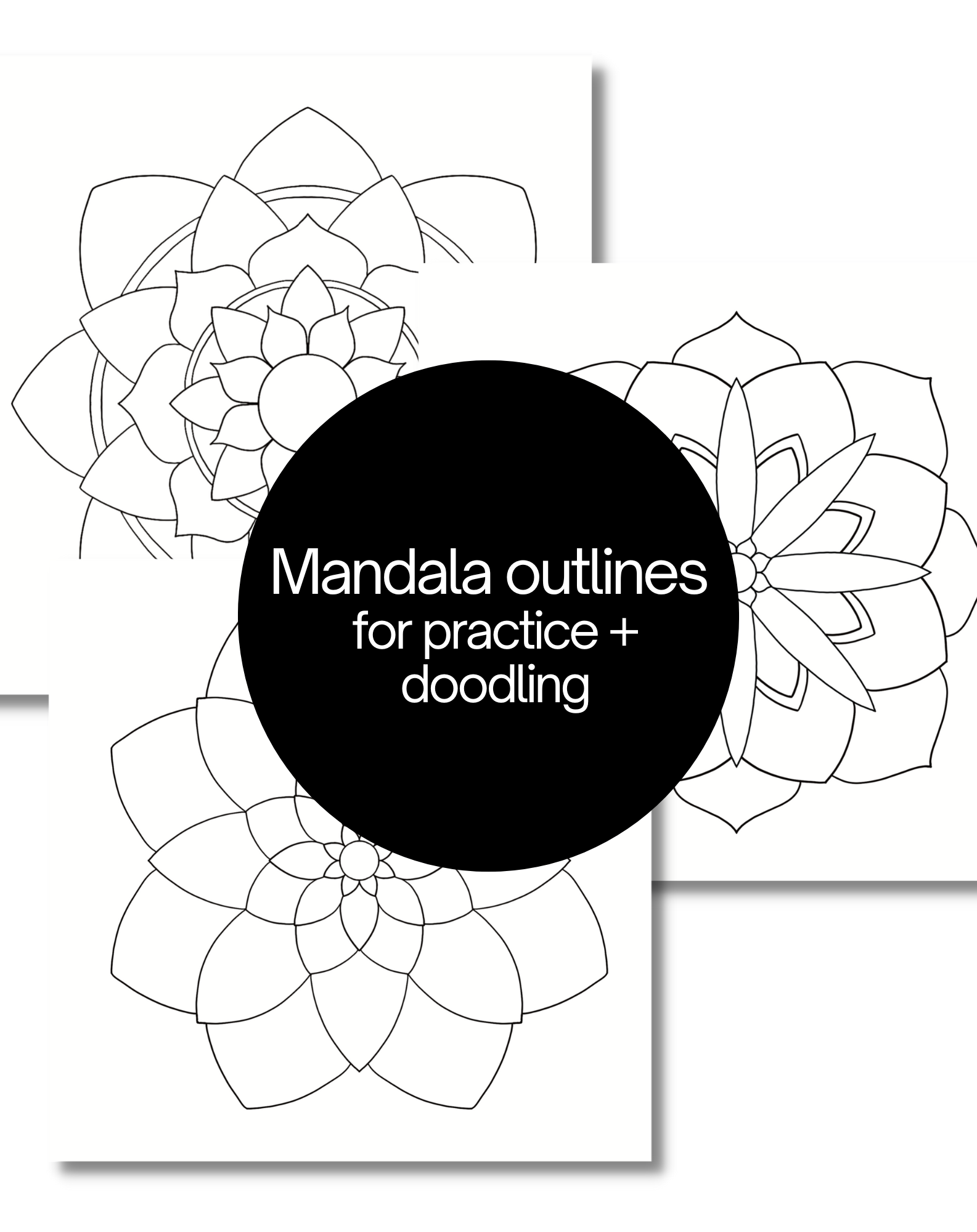 Community Book of Templates Mandala Inspired — Wood Burn Corner