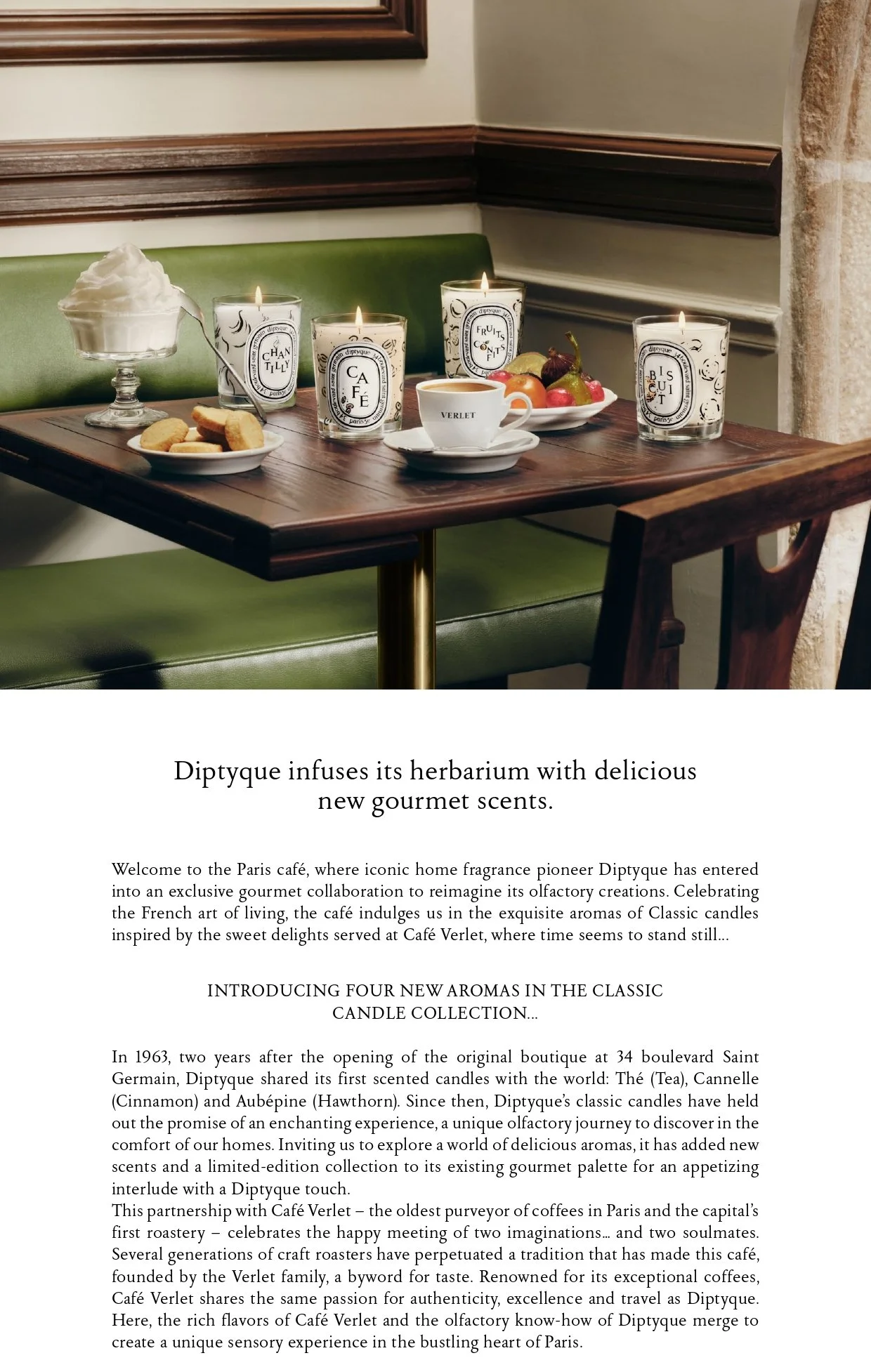 The Art Of Gourmandise: Diptyque Meets Café Verlet — SSI Life