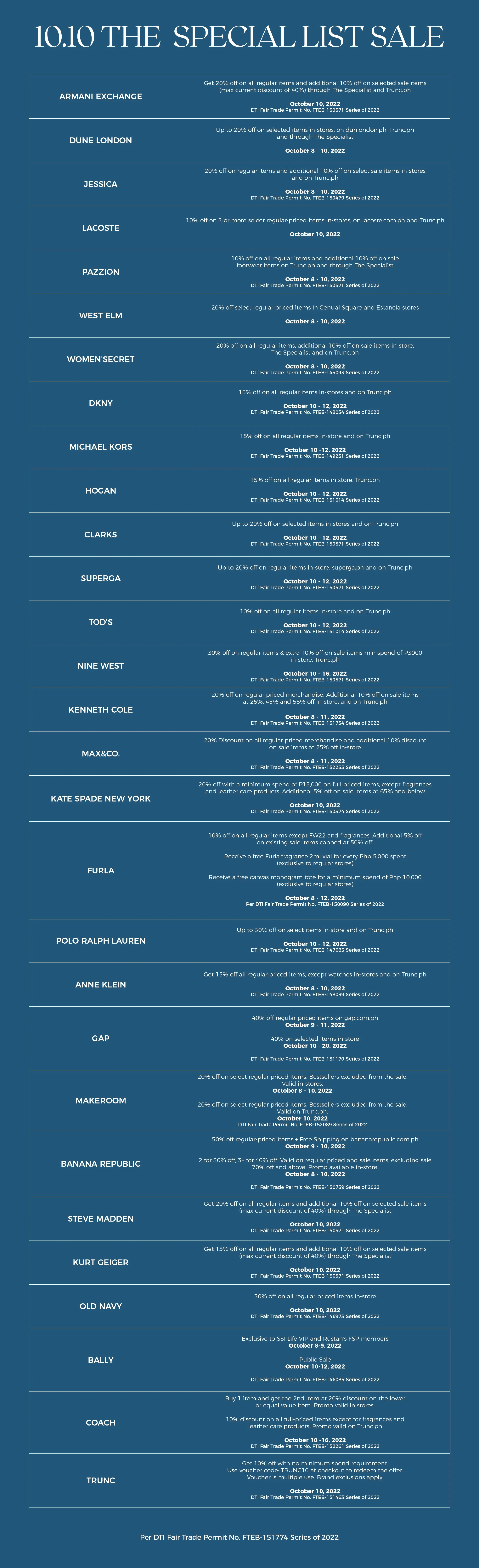 It's Almost Time To Shop ‘Till You Drop At SSI Life's 10.10 The Special List Sale — SSI Life