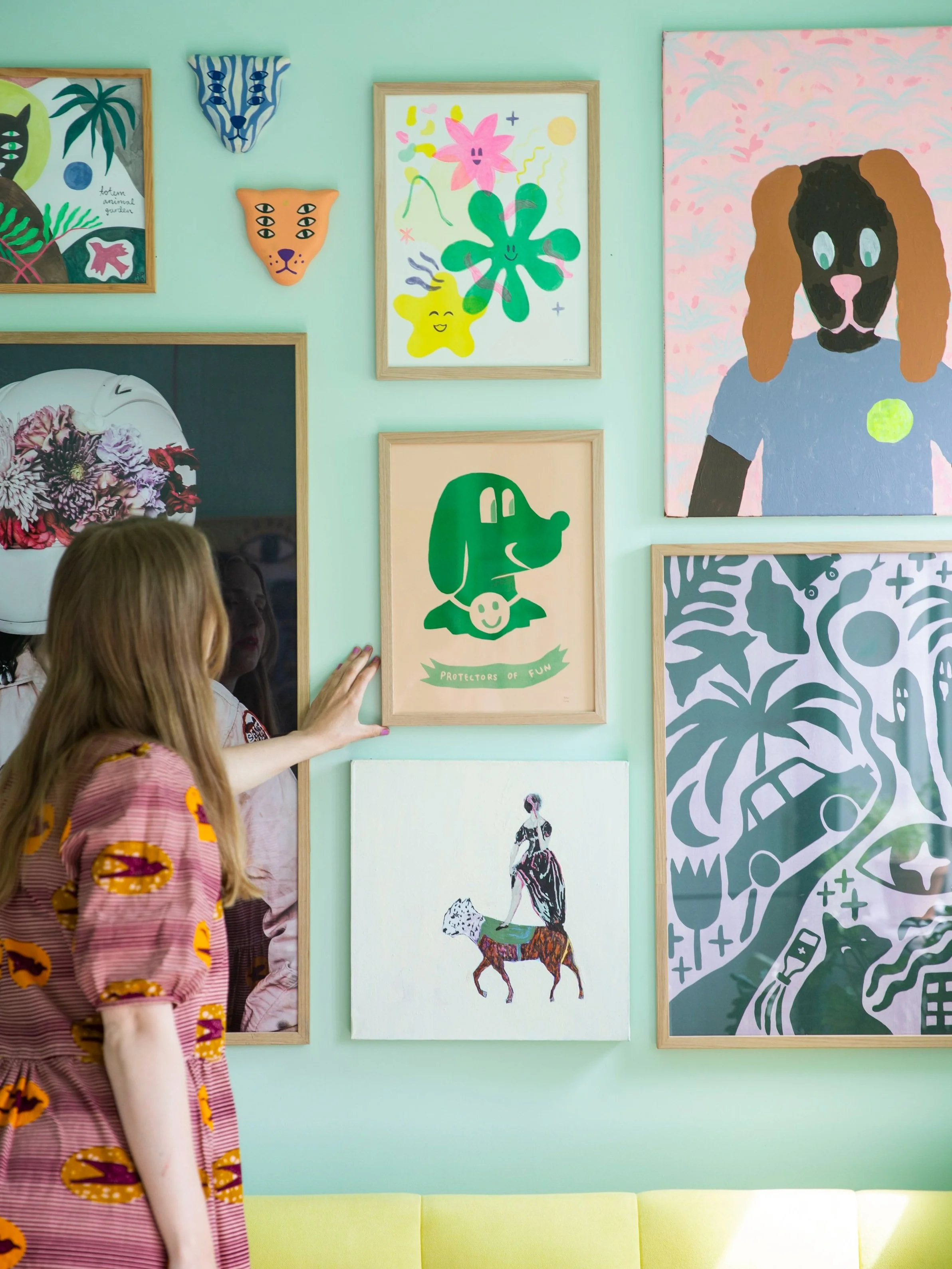 POF dog / riso print / green — TROPICAL SCANDINAVIA