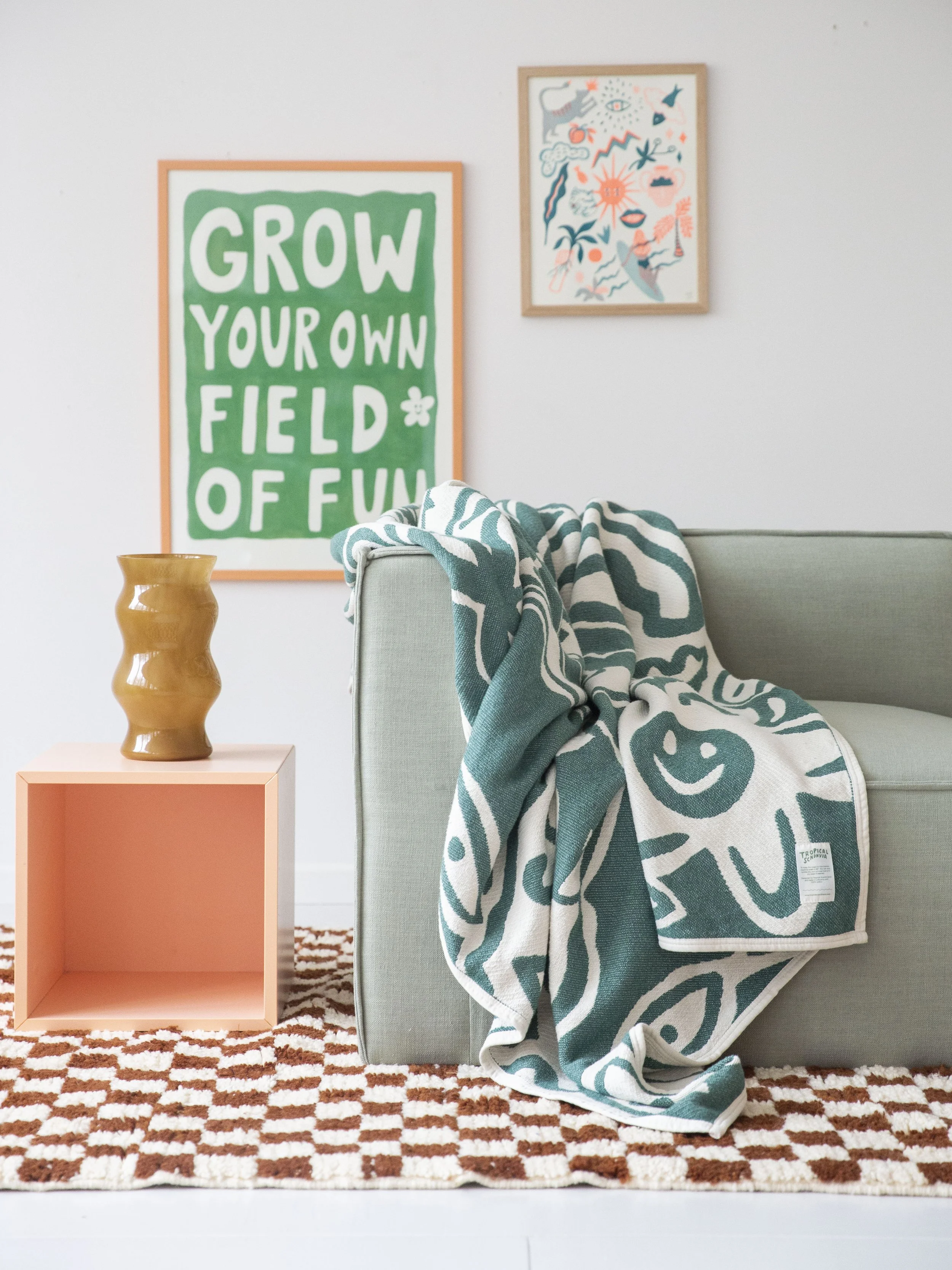 POF dog / riso print / green — TROPICAL SCANDINAVIA