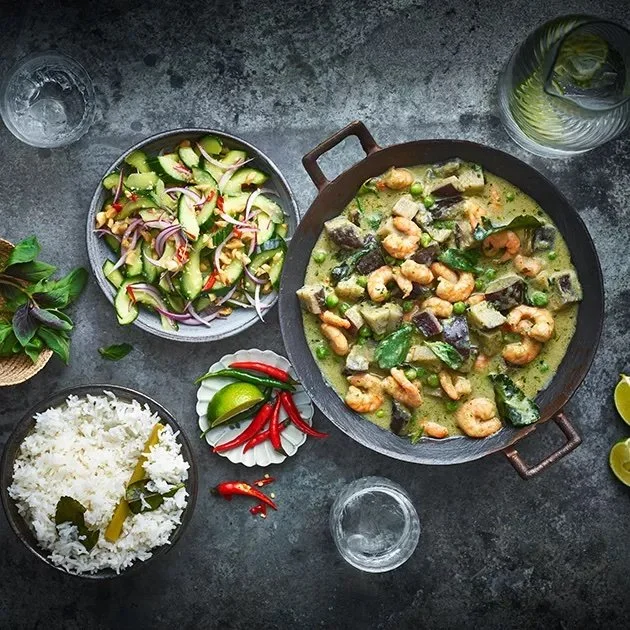 Green Thai Curry, Coconut Rice & Cucumber Salad — Clodagh McKenna