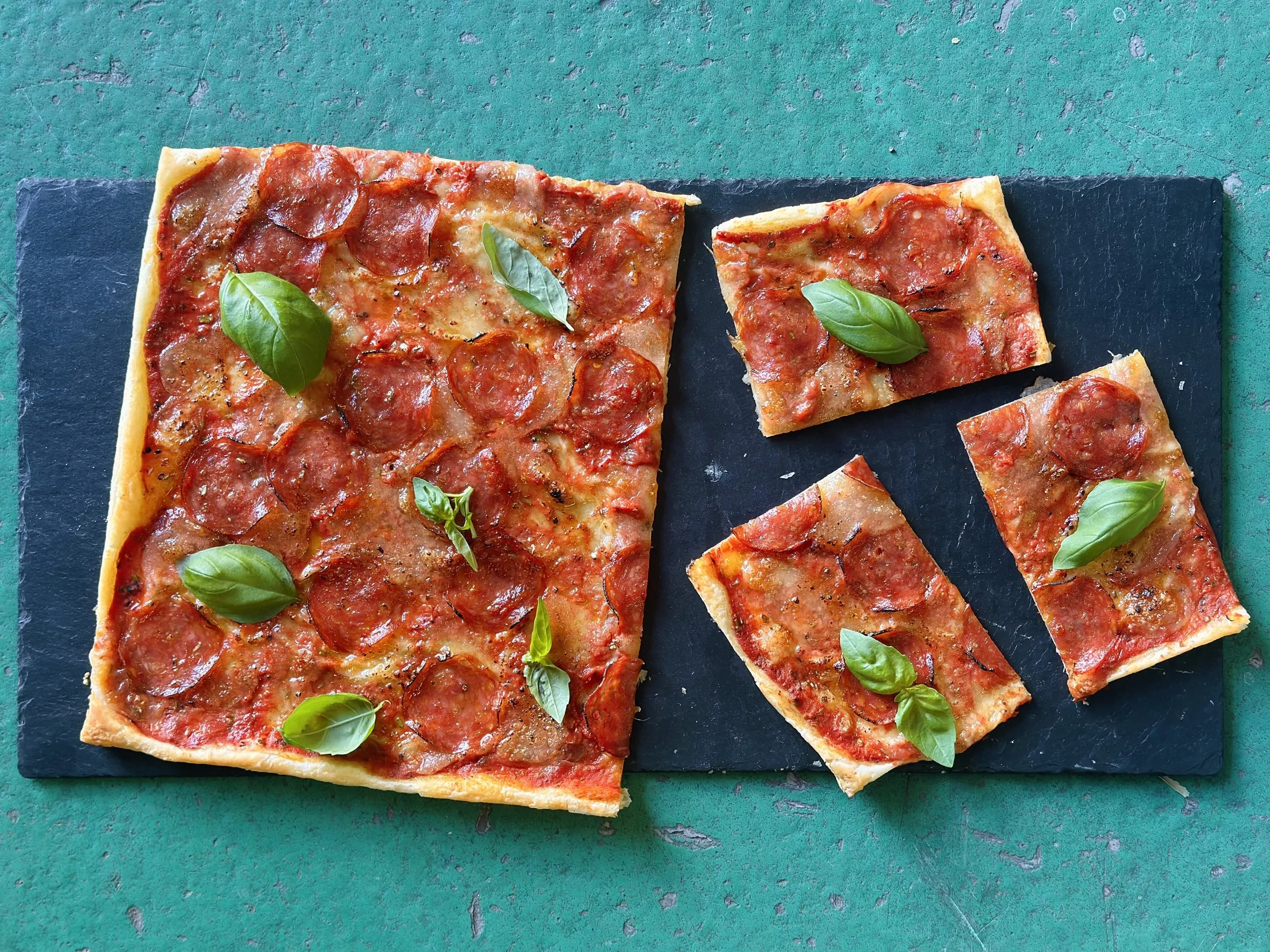 THE CLASSIC PEPPERONI MOZZARELLA PIZZA PIE — Clodagh McKenna