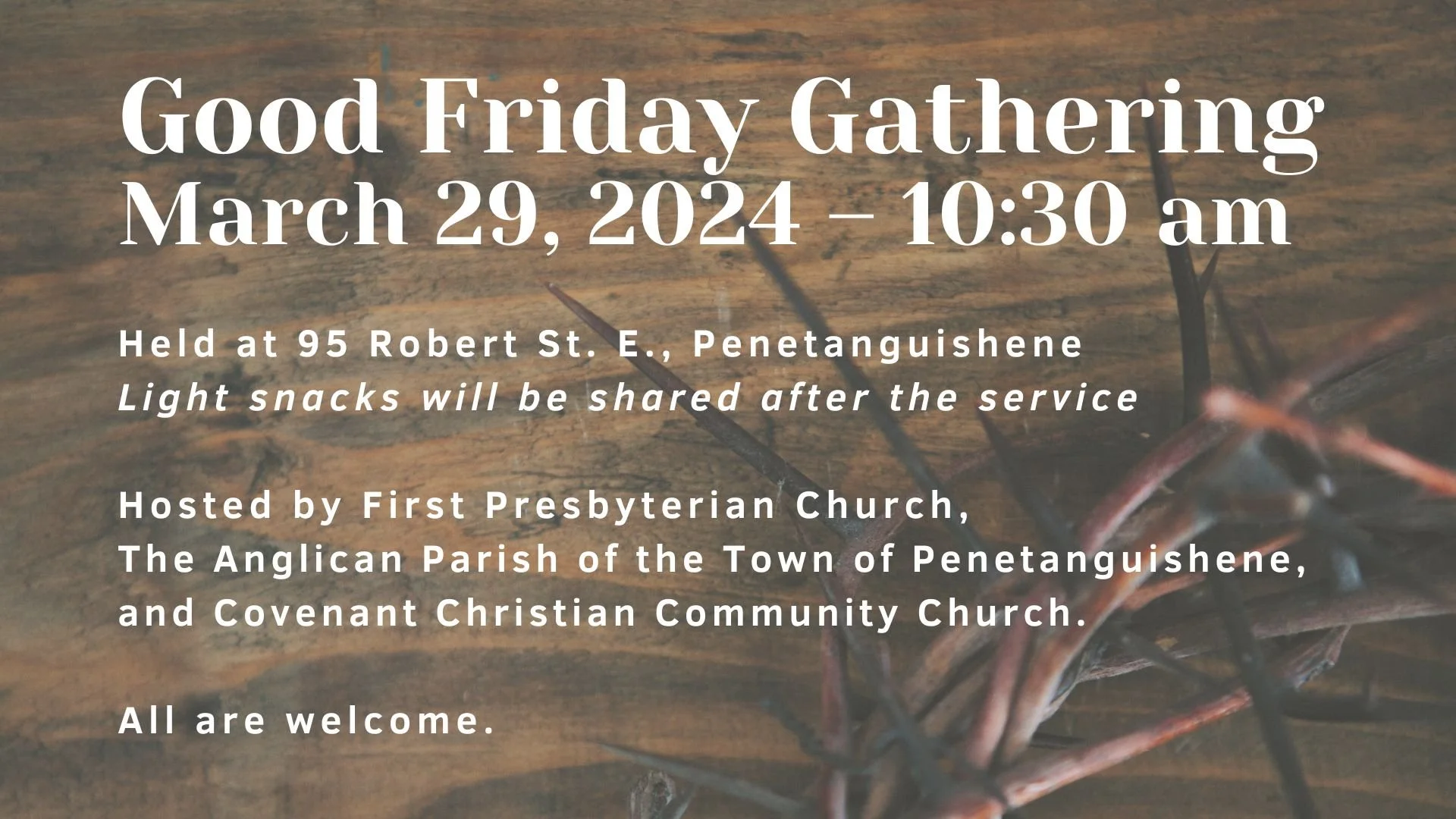 Good Friday — First Presbyterian Church Penetanguishene