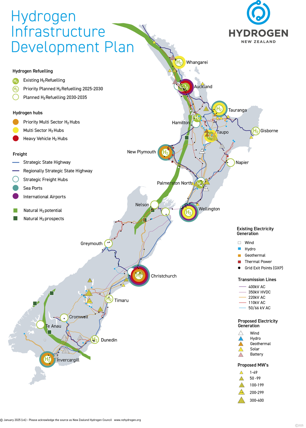 Hydrogen Infrastructure Development Plan — New Zealand Hydrogen Council