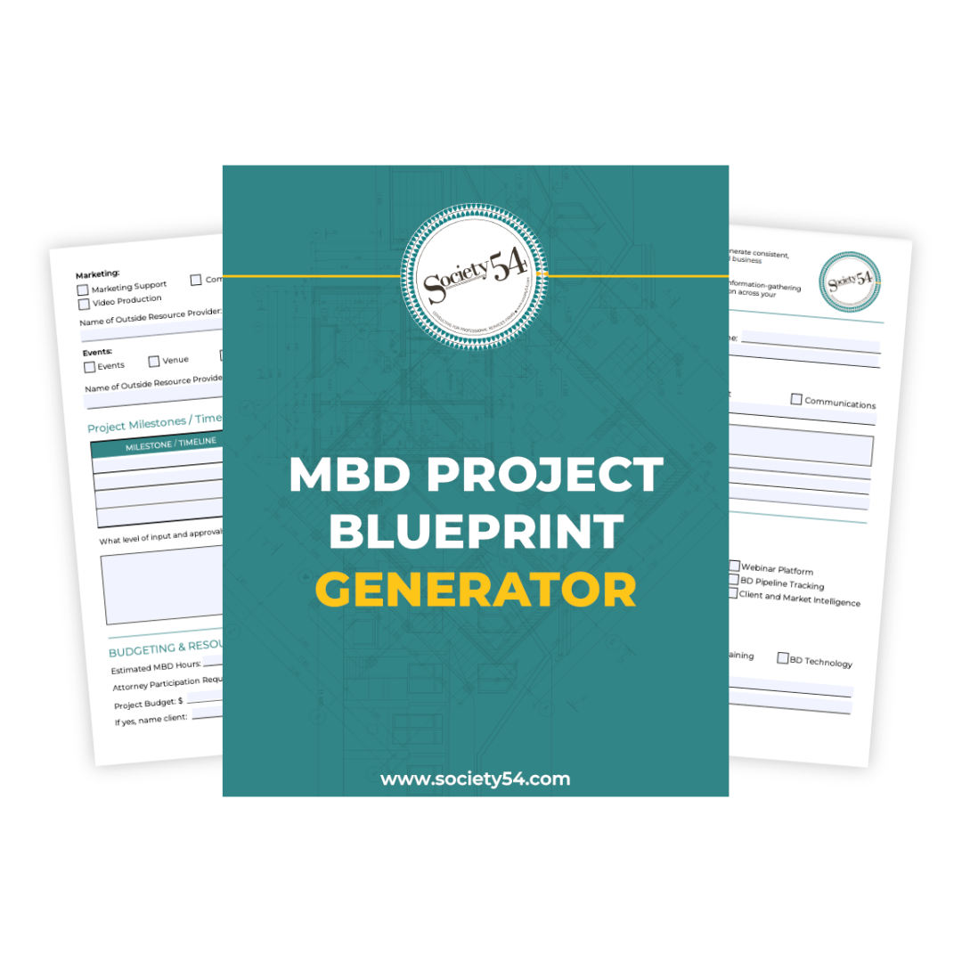 Marketing & Business Development Project Blueprint Generator — Society 54