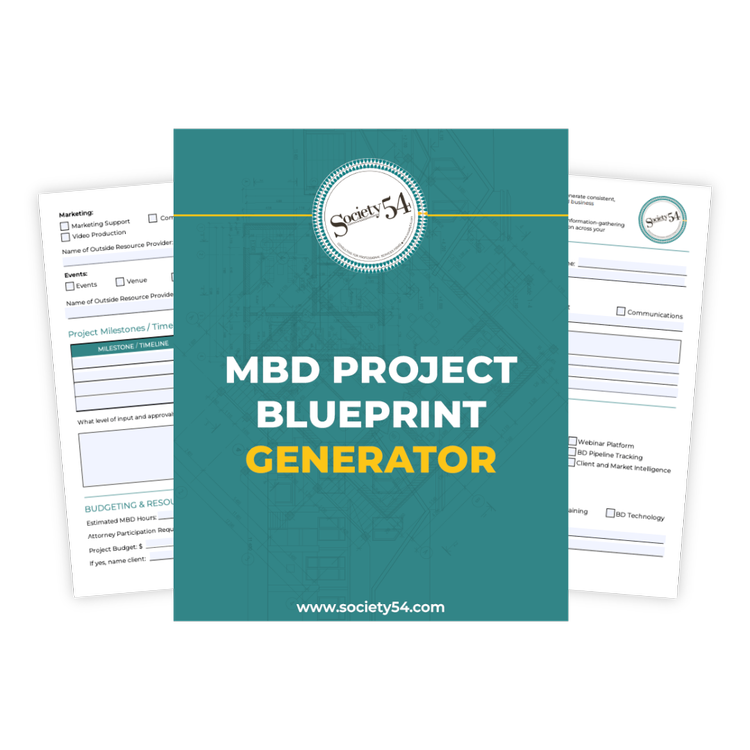 Marketing & Business Development Project Blueprint Generator — Society 54