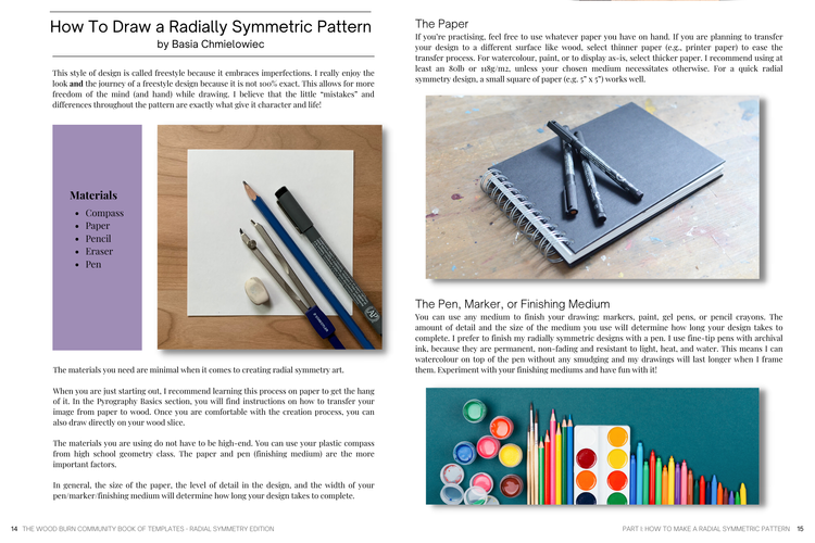 The Wood Burn Community Book of Templates - RADIAL SYMMETRY EDITION ...