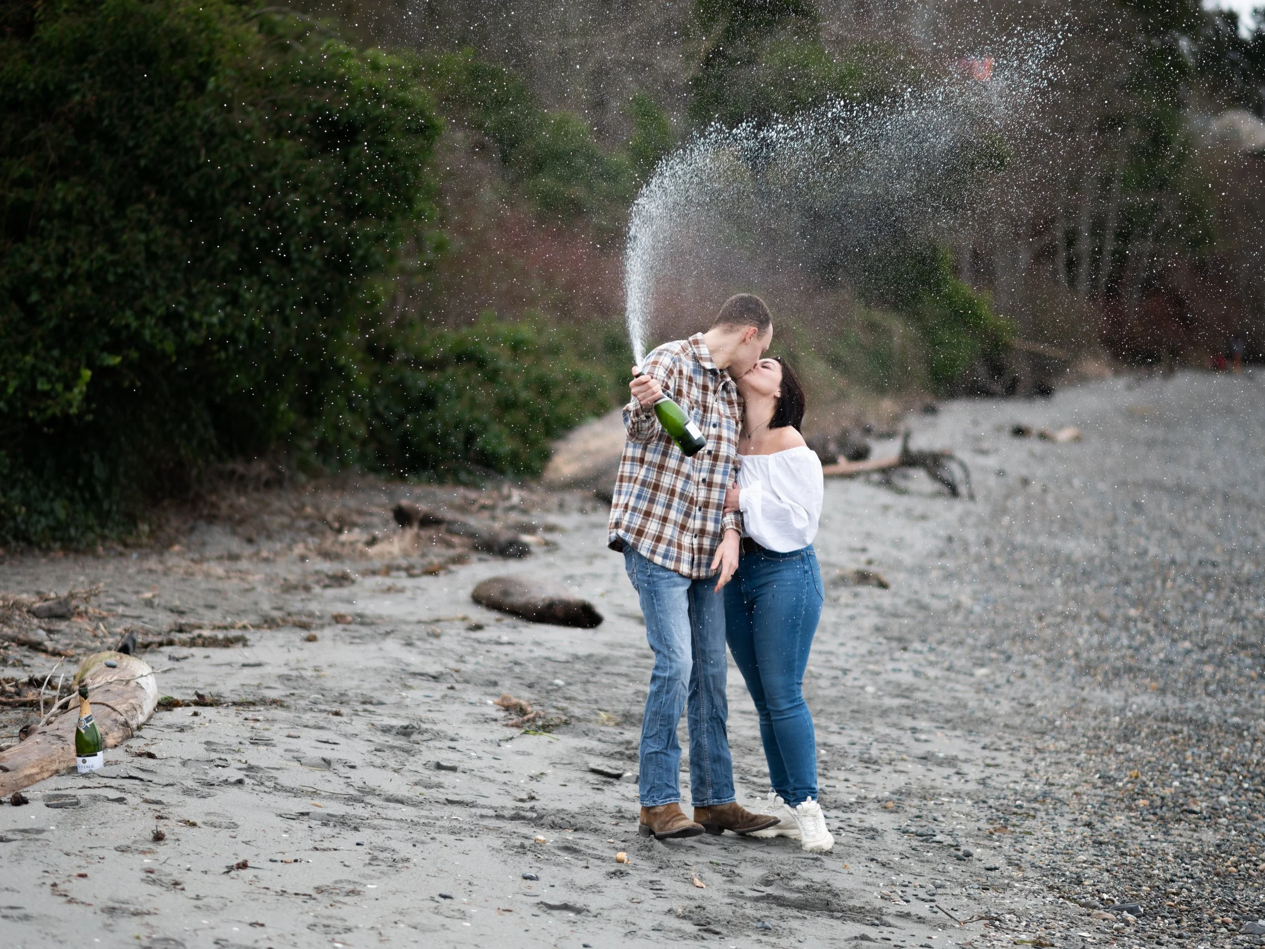 Sam and Jaxson's Semiahmoo Engagement Session — Afton Lewis Photography