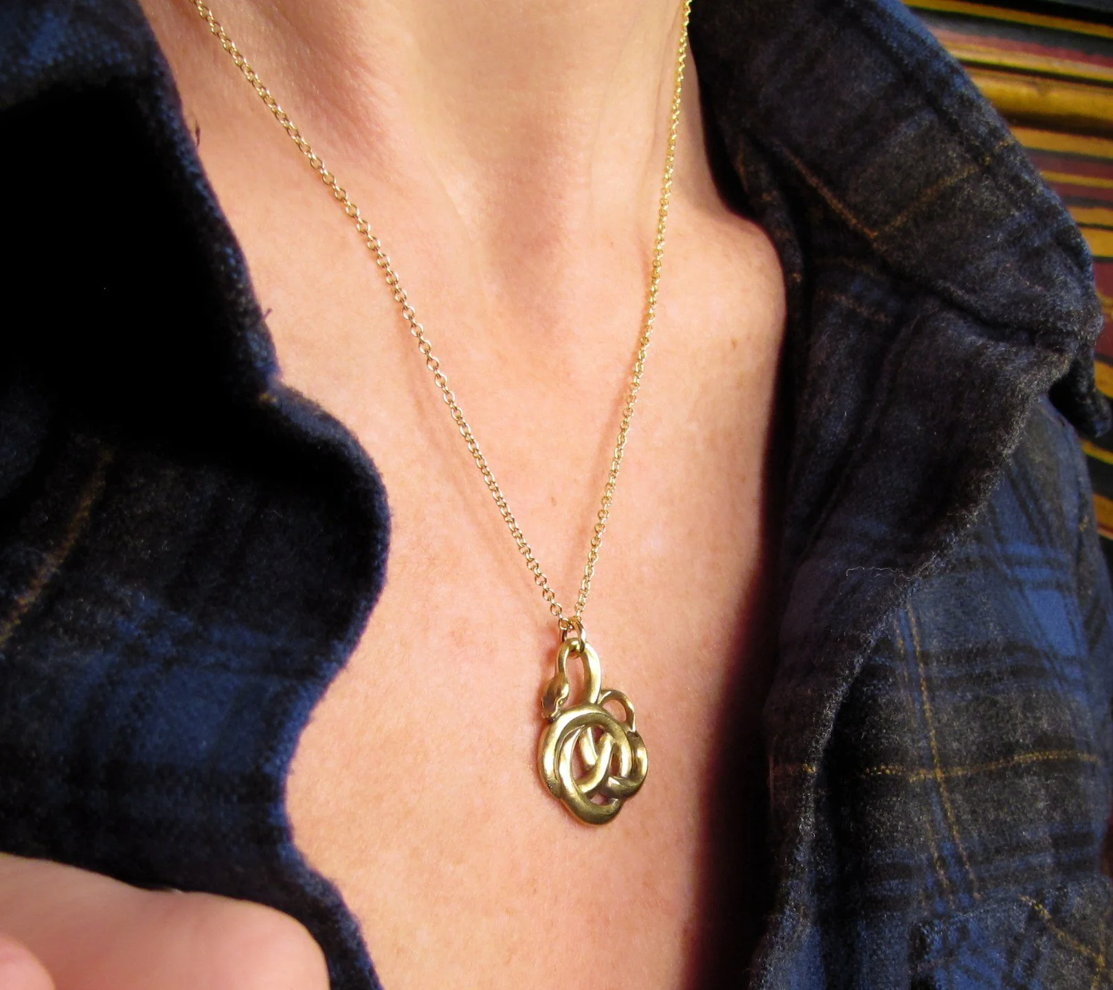 Curling Snake Pendant — Gin & Butterflies | Cheyenne Weil