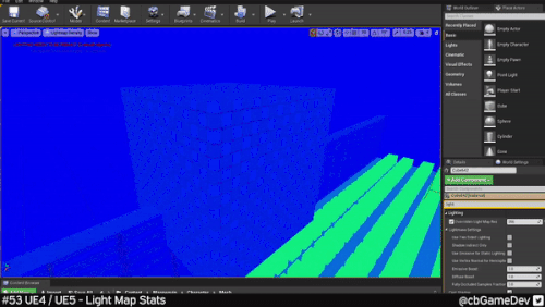 QUICK DEV TIP #53 UE4 / UE5 - LIGHT MAP STATISTICS — CBgameDev