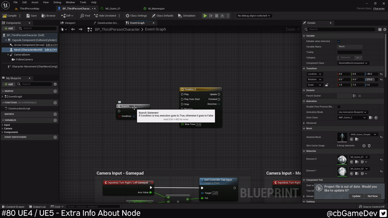 QUICK DEV TIP #80 UE4 / UE5 - EXTRA INFO ABOUT NODES — CBgameDev