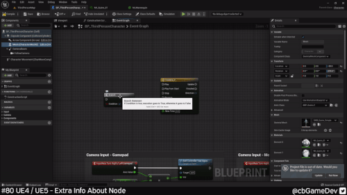 QUICK DEV TIP #80 UE4 / UE5 - EXTRA INFO ABOUT NODES — CBgameDev