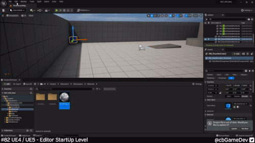 QUICK DEV TIP #82 UE4 / UE5 - EDITOR START UP LEVEL — CBgameDev