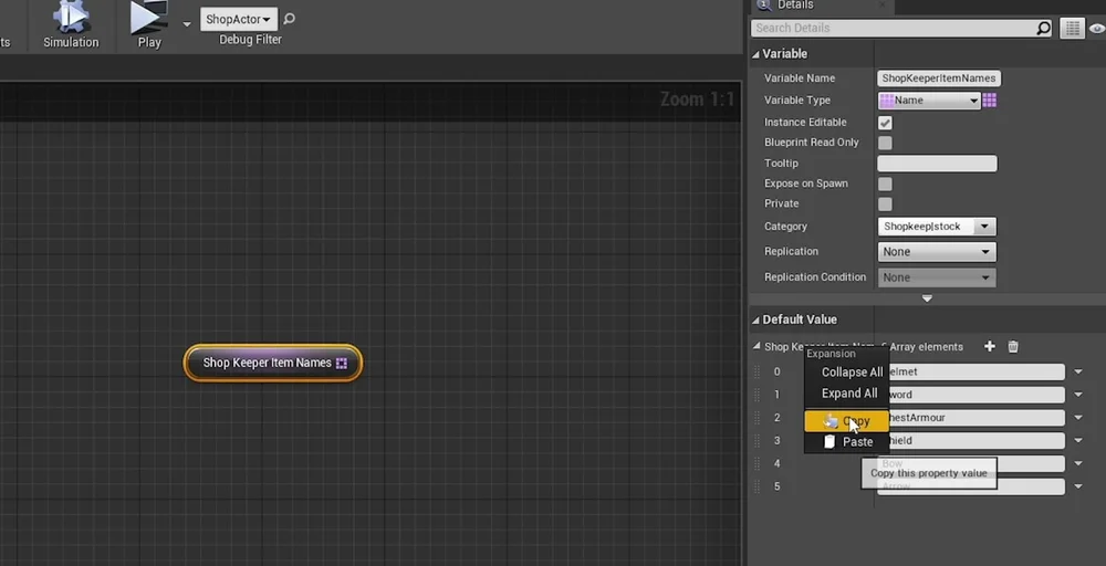 QUICK DEV TIP #12 UE4 - BLUEPRINTS - EASY COPY INFO — CBgameDev