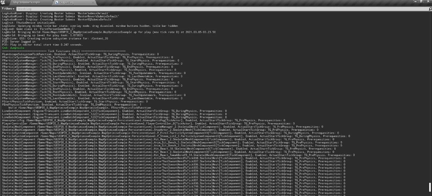 QUICK DEV TIP #20 UE4 - OPTIMISING: DUMPTICKS — CBgameDev
