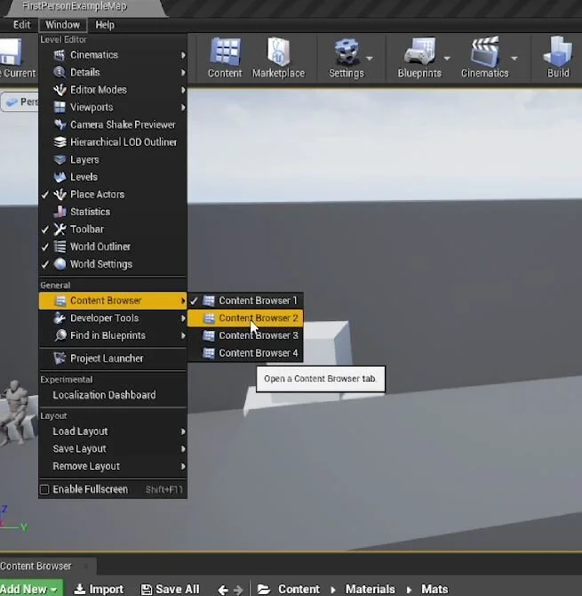 QUICK DEV TIP #27 UE4 - Multiple Content Browsers — CBgameDev