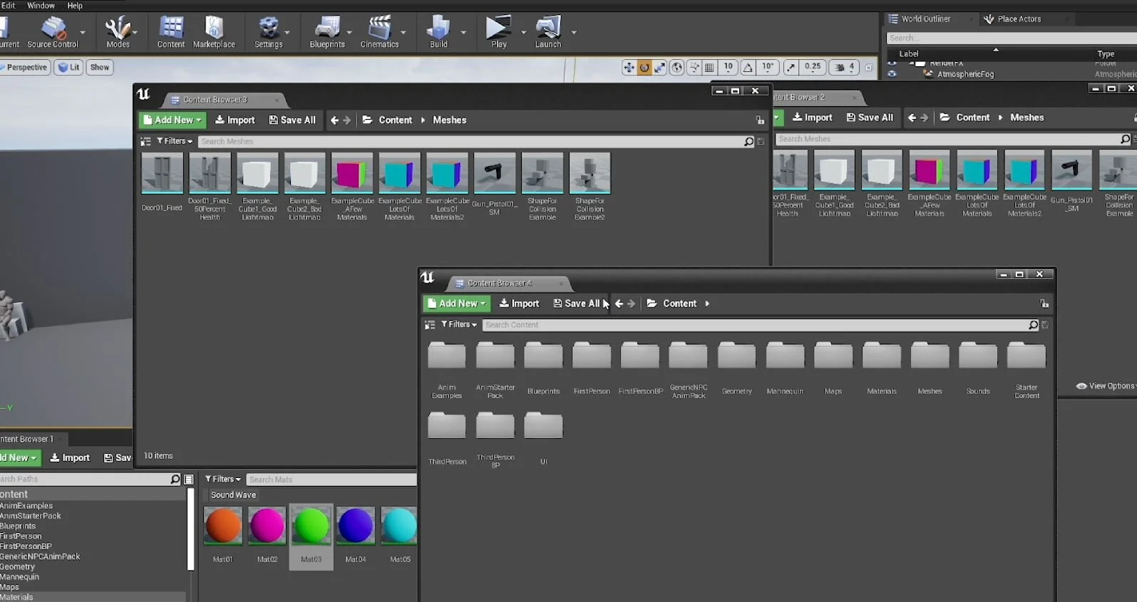 QUICK DEV TIP #27 UE4 - Multiple Content Browsers — CBgameDev