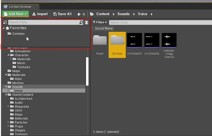 QUICK DEV TIP #31 UE4 - Favourite Folders — CBgameDev