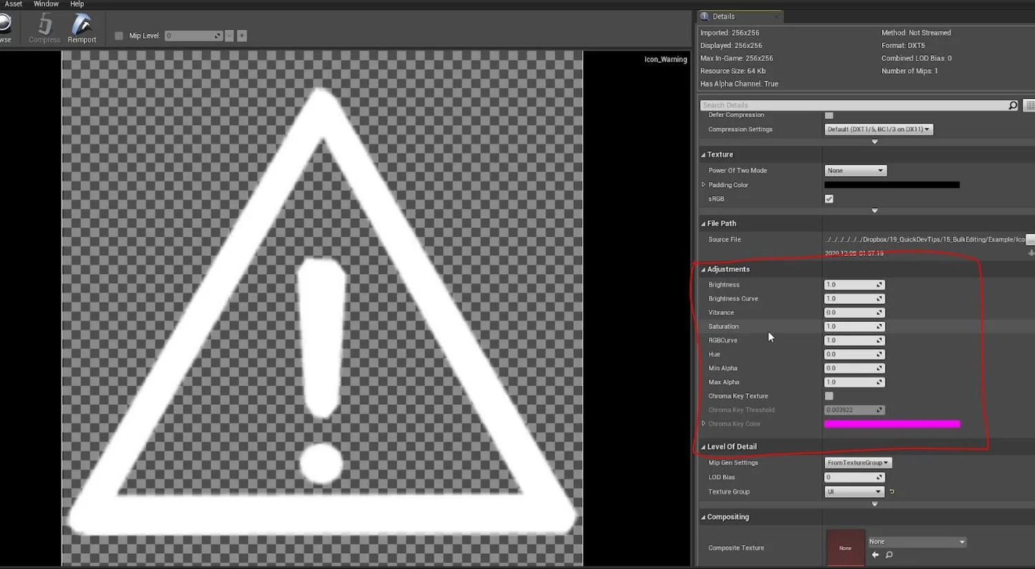 QUICK DEV TIP #39 UE4 / UE5 - Quick Tweak Textures — CBgameDev
