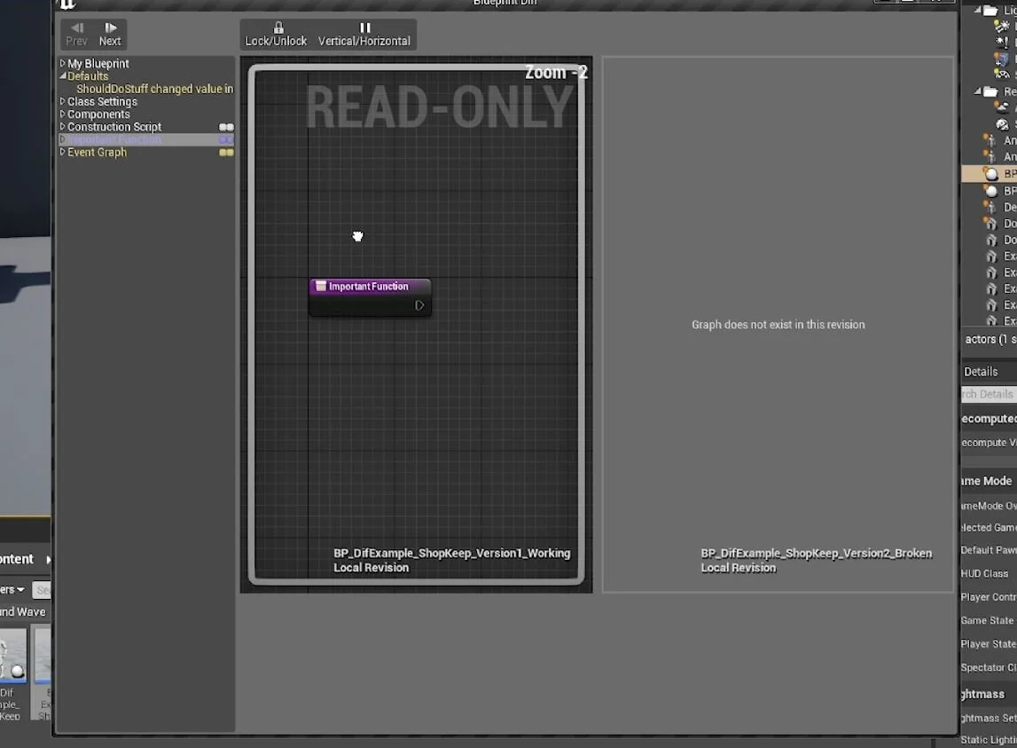 QUICK DEV TIP #40 UE4 / UE5 - Diffing Blueprints — CBgameDev