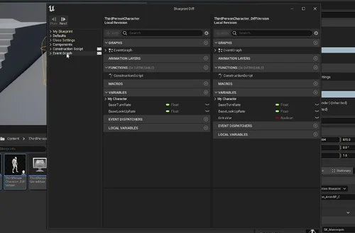 QUICK DEV TIP #40 UE4 / UE5 - Diffing Blueprints — CBgameDev