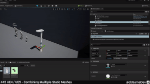 QUICK DEV TIP #45 UE4 / UE5 - COMBINING MULTIPLE STATIC MESHES — CBgameDev