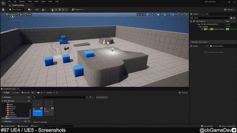 QUICK DEV TIP #97 UE4 / UE5 - Screenshots — CBgameDev