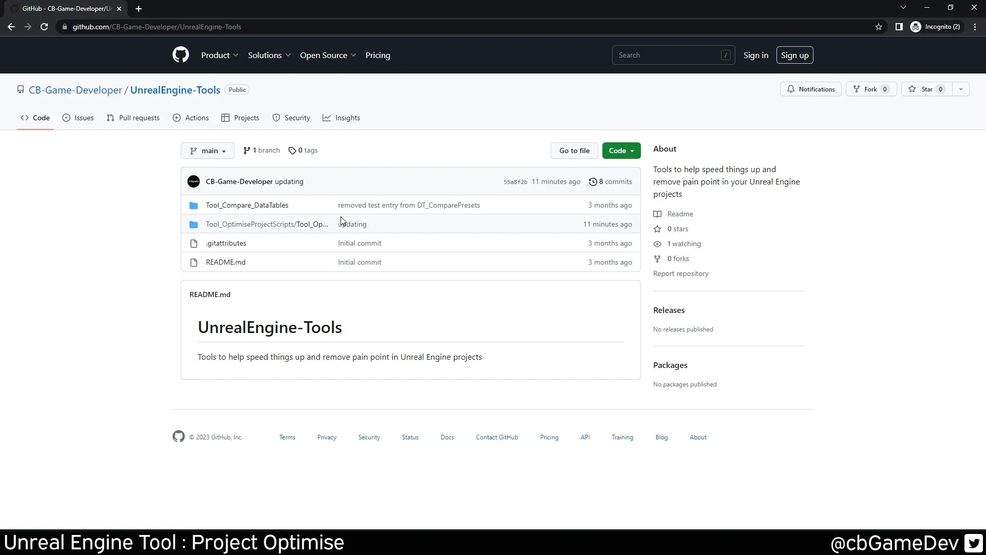 New Unreal Engine Tool: Project Optimise! — CBgameDev