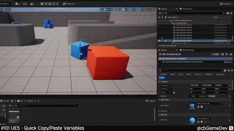 QUICK DEV TIP #101 UE5 - Quick Copy Paste Variables — CBgameDev