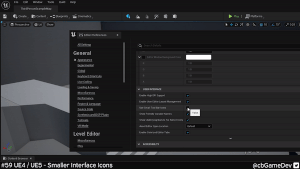 QUICK DEV TIP #59 UE4 / UE5 - SMALLER INTERFACE ICONS — CBgameDev