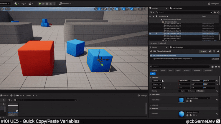 QUICK DEV TIP #101 UE5 - Quick Copy Paste Variables — CBgameDev