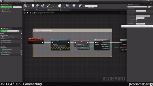 Quick Dev Tip 91 Ue4 Ue5 Commenting — Cbgamedev