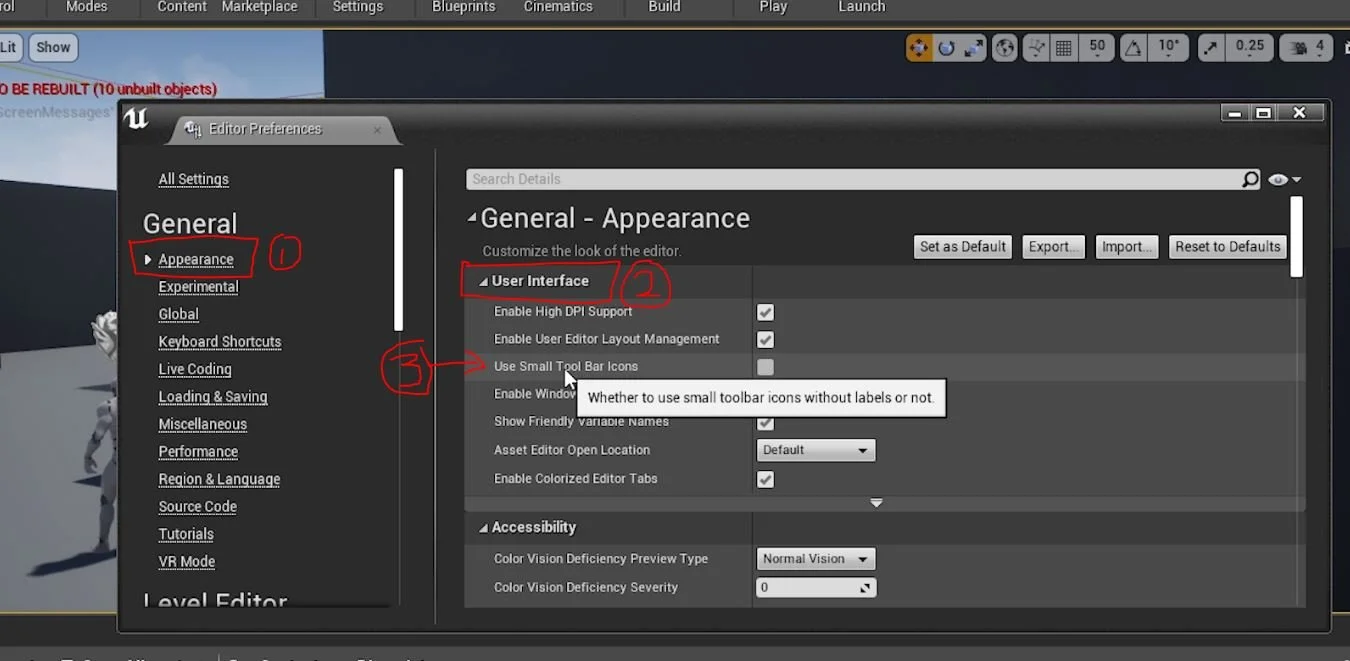 QUICK DEV TIP #59 UE4 / UE5 - SMALLER INTERFACE ICONS — CBgameDev