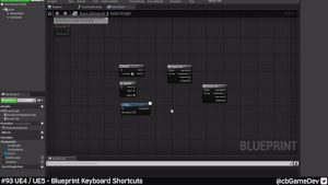 QUICK DEV TIP #93 UE4 / UE5 - BLUEPRINT KEYBOARD SHORTCUTS — CBgameDev