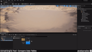 Compare Data tables Tool for Unreal Engine — CBgameDev
