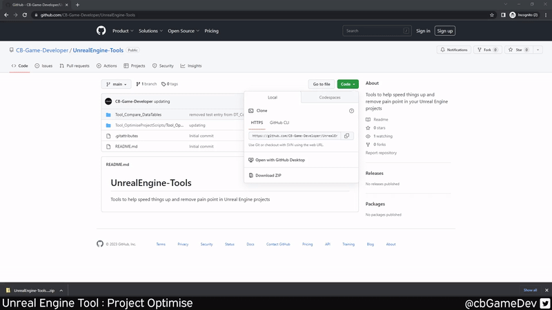 New Unreal Engine Tool: Project Optimise! — CBgameDev