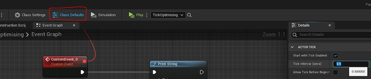 QUICK DEV TIP #74 UE4 / UE5 - OPTIMISING TICK RATE — CBgameDev