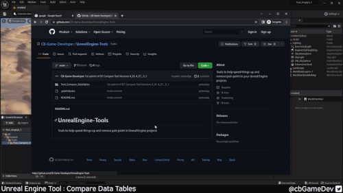 Compare Data tables Tool for Unreal Engine — CBgameDev