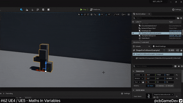 QUICK DEV TIP #62 UE4 / UE5 - MATHS IN VARIABLES — CBgameDev