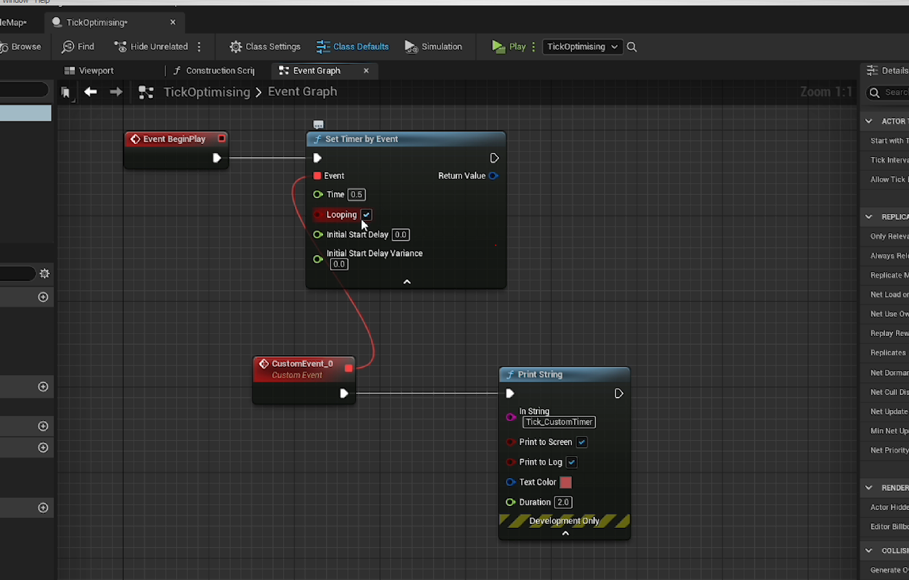QUICK DEV TIP #74 UE4 / UE5 - OPTIMISING TICK RATE — CBgameDev
