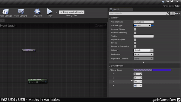 QUICK DEV TIP #62 UE4 / UE5 - MATHS IN VARIABLES — CBgameDev