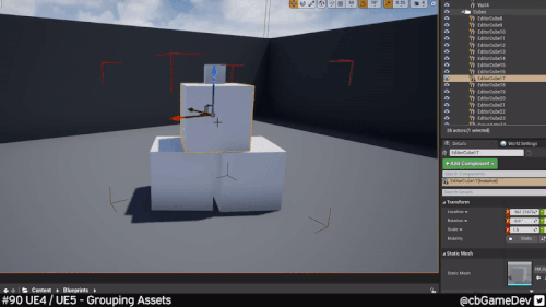 Quick Dev Tip 90 Ue4 Ue5 Grouping — Cbgamedev